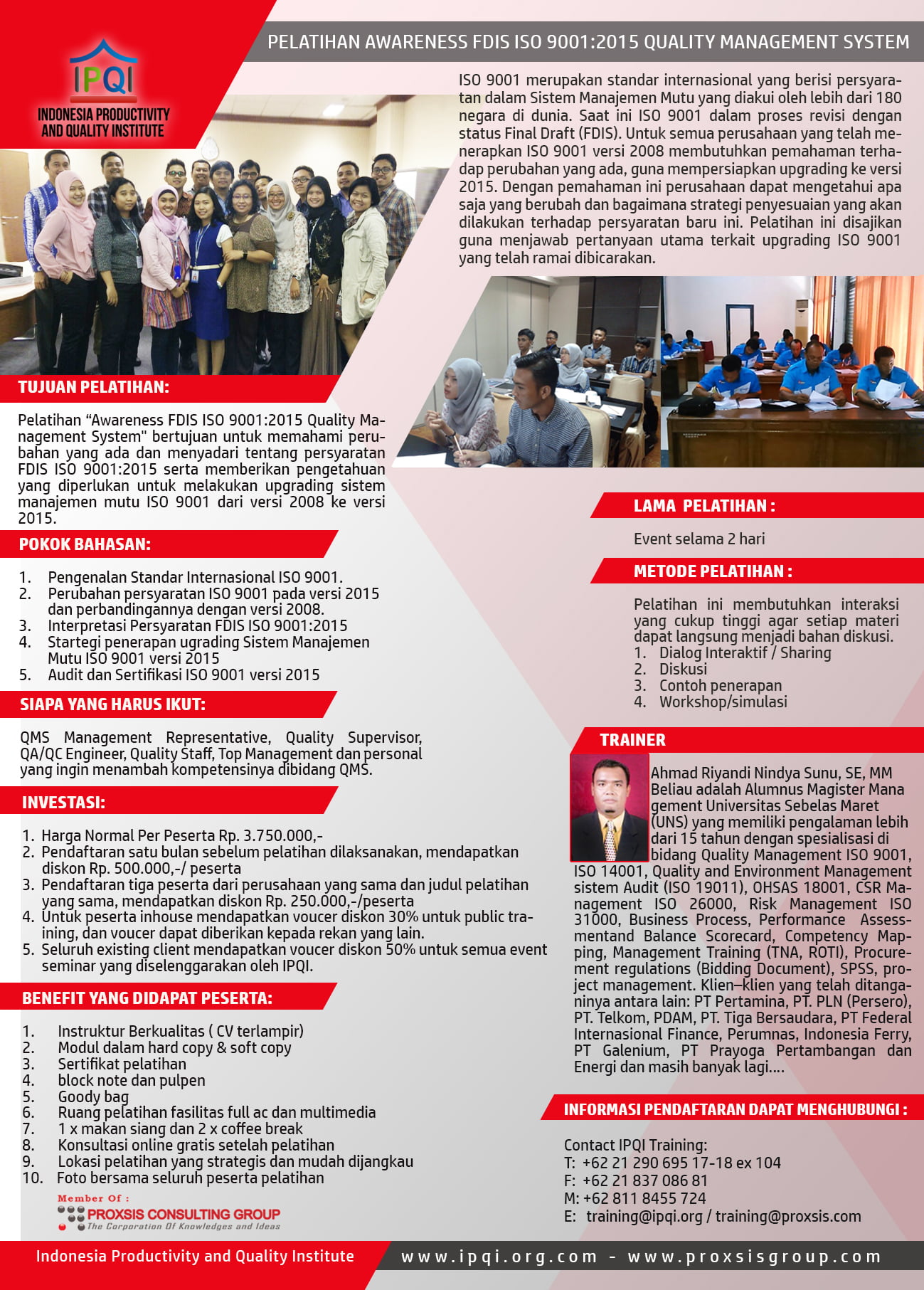 Training ISO 9001:2015 - IPQI